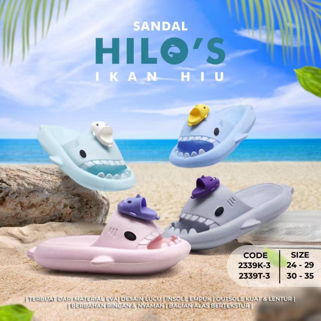 Jual Sandal Anak Hiu/Sandal Anak Shark/Sandal Hiu Beranak/Sandal Anak ...