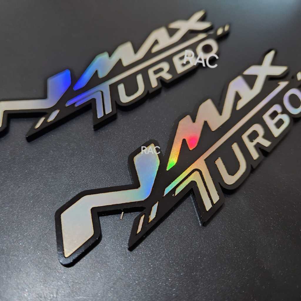 Jual RAC EMBLEM LOGO NMAX TURBO HOLOGRAM TIMBUL SEPASANG (2PCS ...