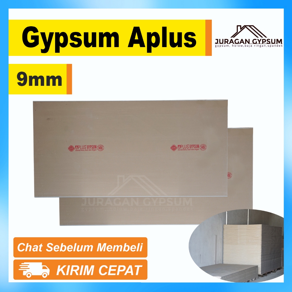 Jual Gypsum Aplus 9mm / Gipsum A Plus 9 mm | Shopee Indonesia