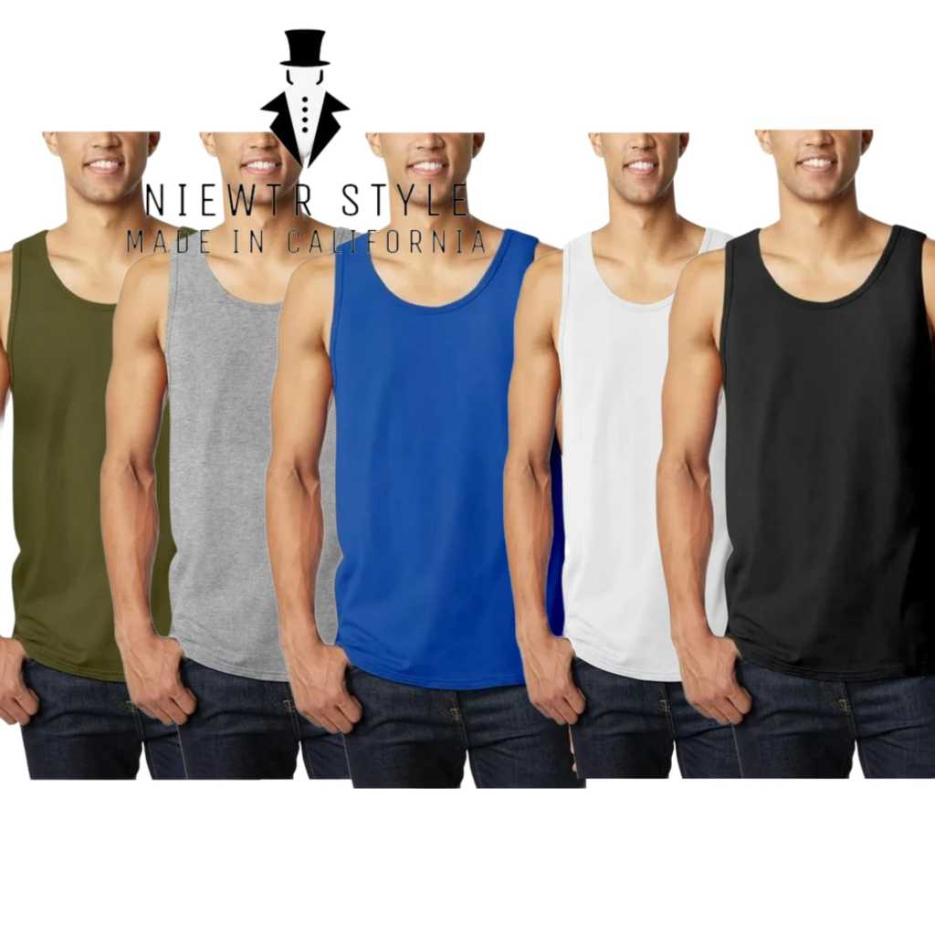 Jual 6 Pcs 100ribu Tank Top Singlet Pria Kaos Dalam Polos Aneka Warna ...