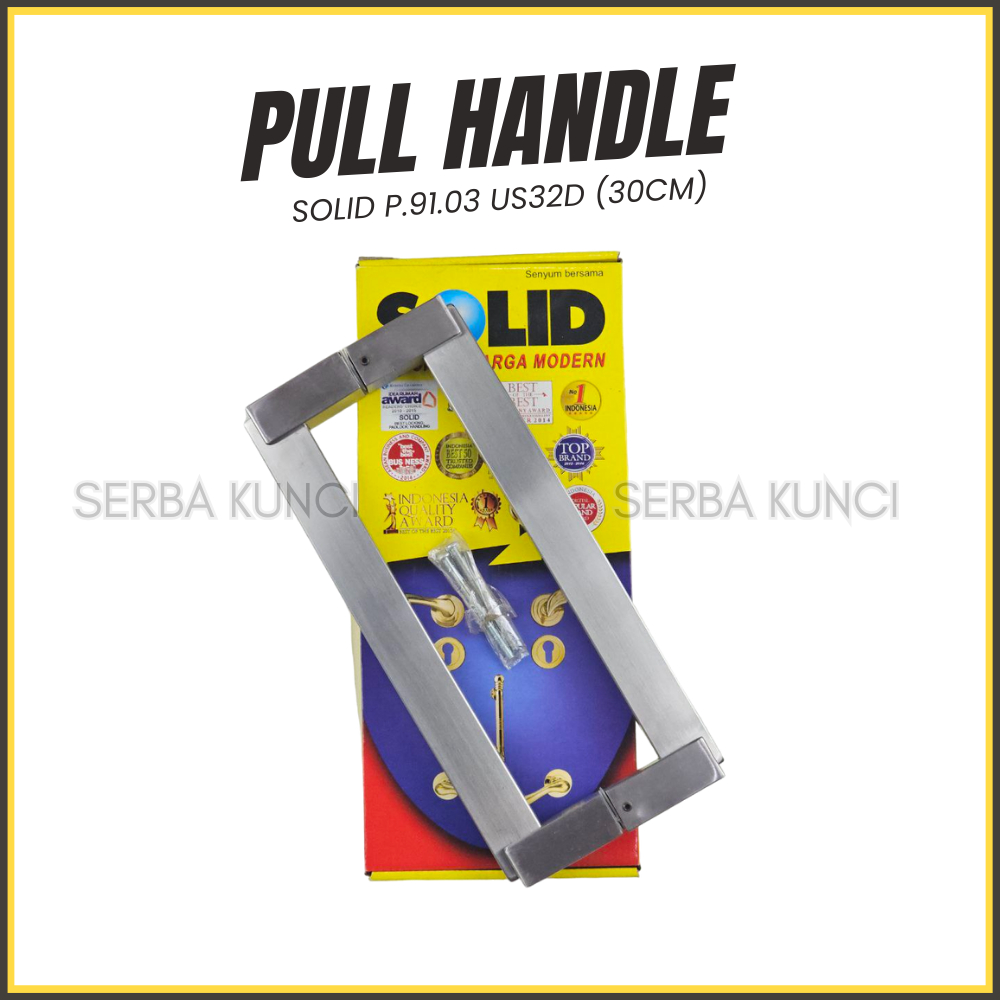 Jual (30cm) Solid Pull Handle P.91.03 US32D Handel Pintu Satu Set Untuk Kamar Pintu Rumah Gagang ...