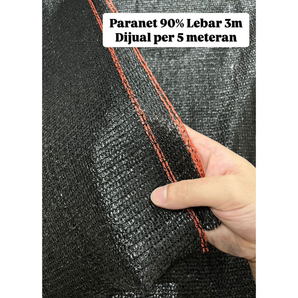 Jual Paranet 90% Lebar 3 meter [DIJUAL 5 METERAN] Jaring Hitam untuk ...