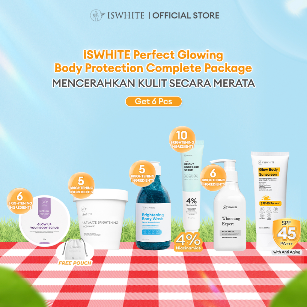 Jual ISWHITE Perfect Glowing Body Protection Complete Package-Paket ...