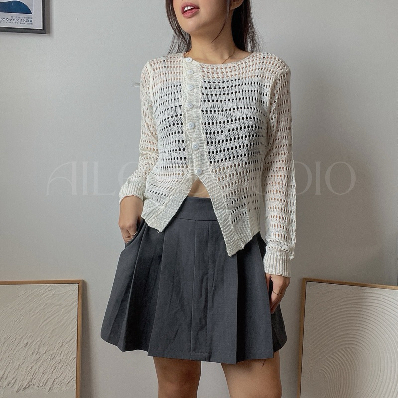 Jual AilevStudio | set 2in1 Outer inner Rajut wanita Import Casseyy ...