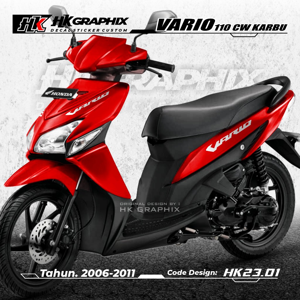Jual Decal Sticker Vario 110 CW Karbu Full Body 2006 2007 2008 2009 ...