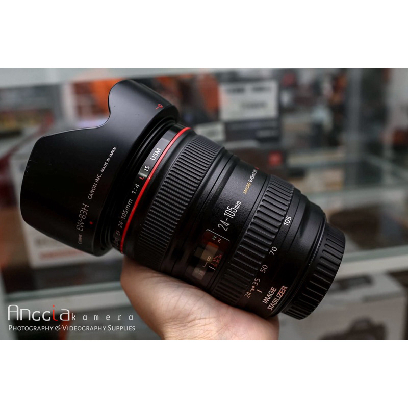 Jual Canon EF 24 105mm f4 L USM Mulus murah | Shopee Indonesia