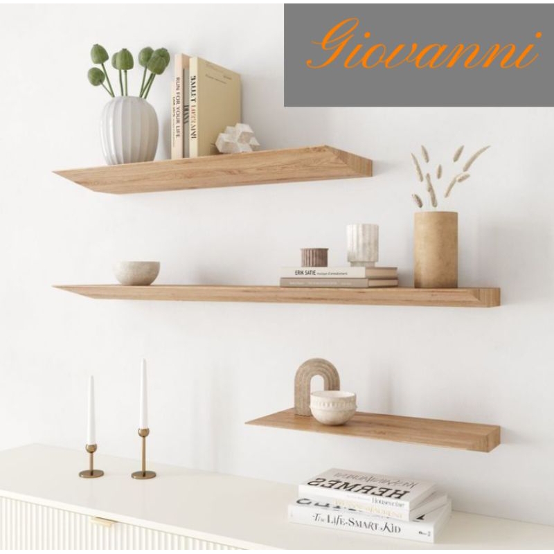 Jual 1paket isi 3 pcs/papan ambalan rak dinding hiasan dinding panjang ...