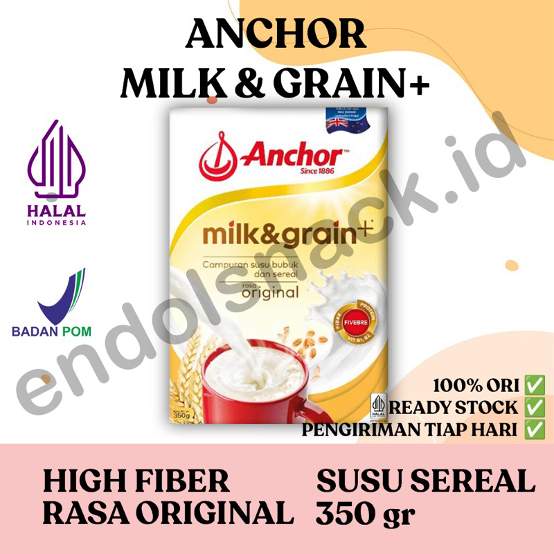 Jual Anchor Milk & Grain Susu Keluarga Original 350g - Susu Bubuk ...