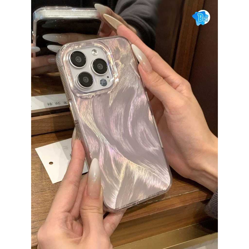 Jual SS936 CLARITY Swirl Hologram Feather Case Pink Texture FOR XIAOMI REDMI A1 A2 2023 A3 2024 ...