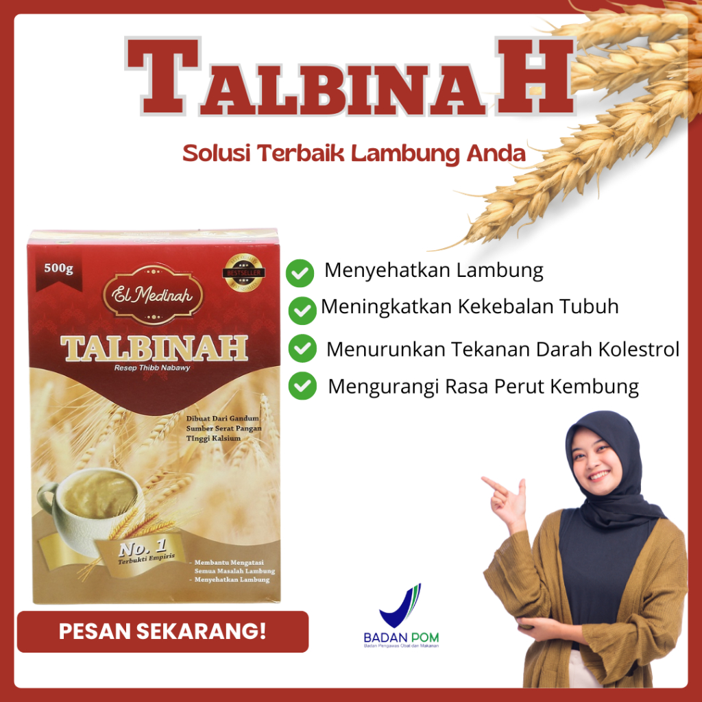 Jual Tepung Talbinah El Medinah Resep Thibb Nabawy isi | Tepung Gandum 100% Original 500 Gram ...