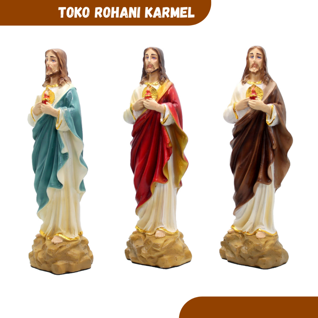 Jual PATUNG YESUS HATI KUDUS 20 CM / PATUNG MARIA DAN YESUS / PATUNG TUHAN YESUS | Shopee Indonesia