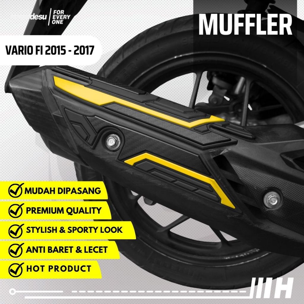 Jual Hayaidesu Vario FI / Click 2015-2017 Body Protector Muffler ...