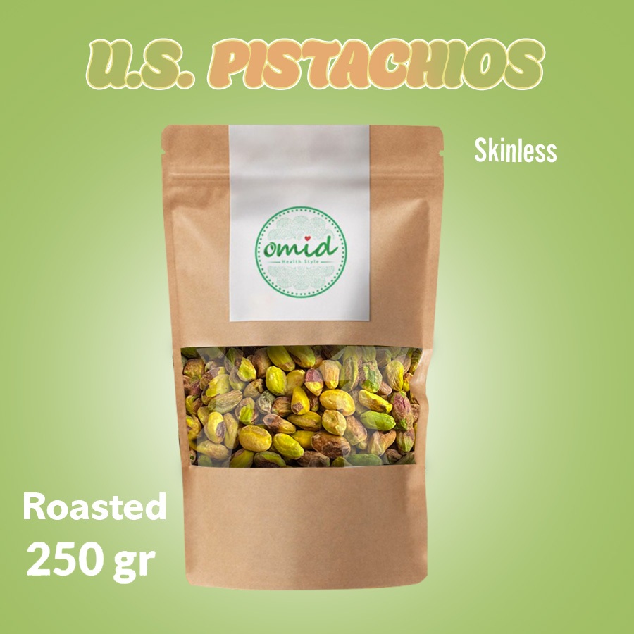 Jual Pistachio Roasted Without Shell + Skinless USA | Shopee Indonesia