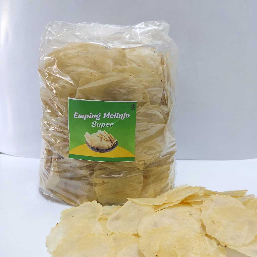 Jual Emping melinjo mentah 1 kg kering Pasar siap goreng asli limpung ...
