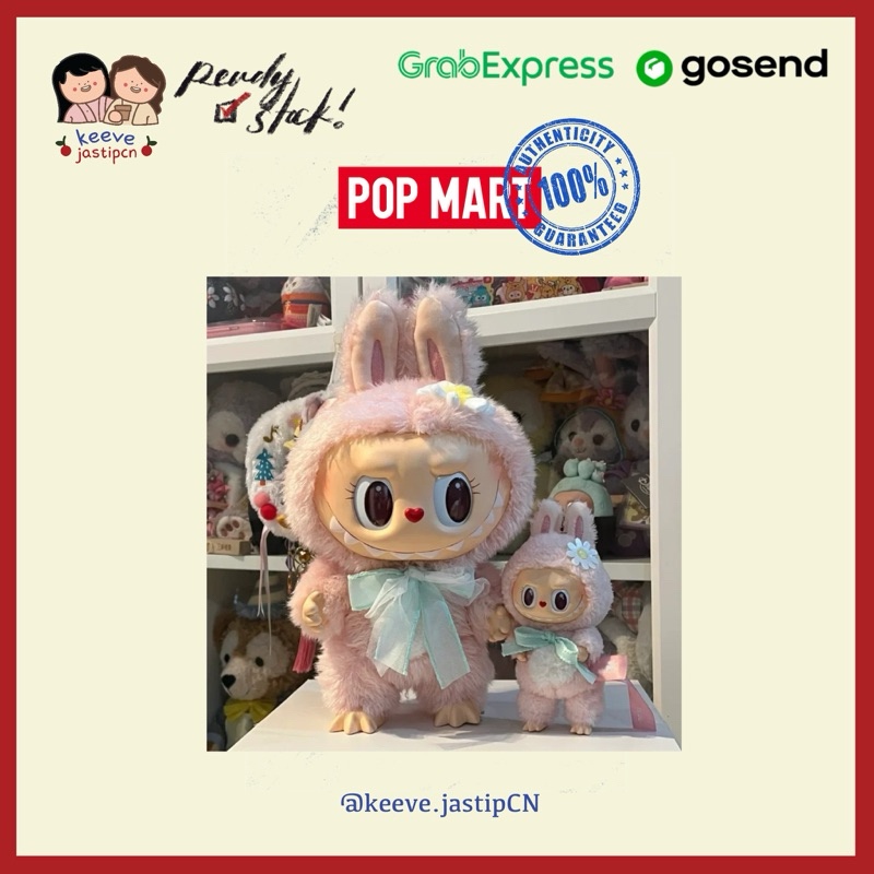 Jual Popmart The Monsters Labubu Mokoko Close To Sweet Mini Keychain ...