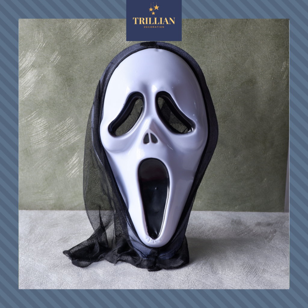 Jual Topeng Wajah Haloween Scream medan ready foto asli | Shopee Indonesia