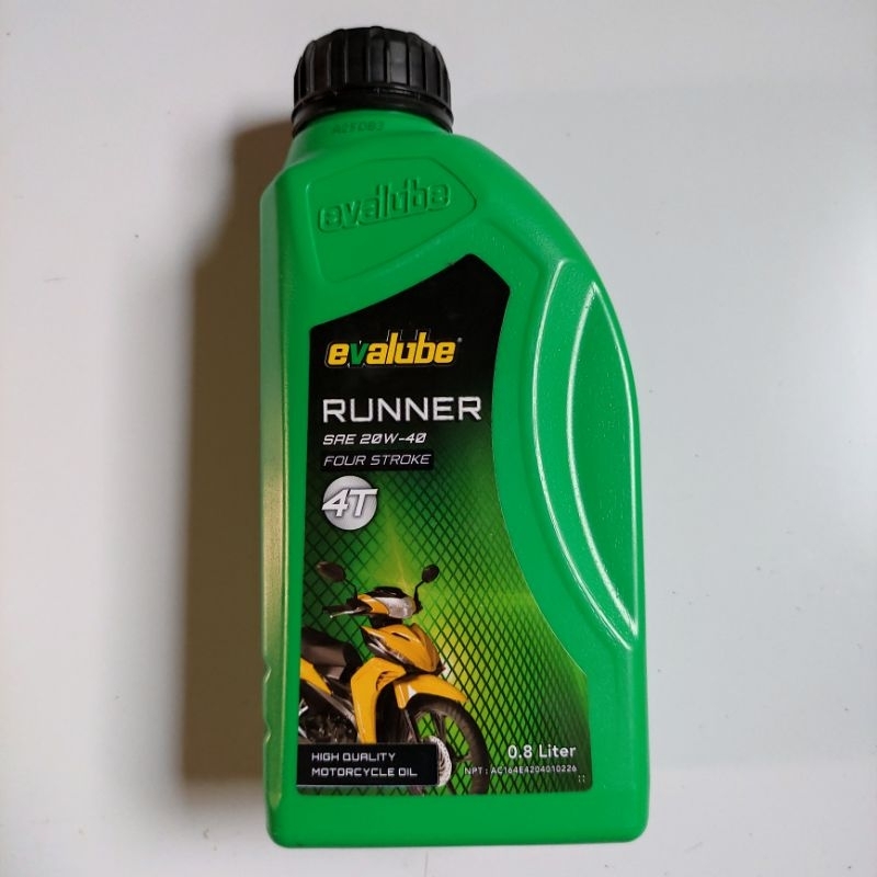 Jual OLI OIL EVALUBE RUNNER 4T 4 TAK FOUR STROKE 20W-40 O,8L 0,8 LITER ...