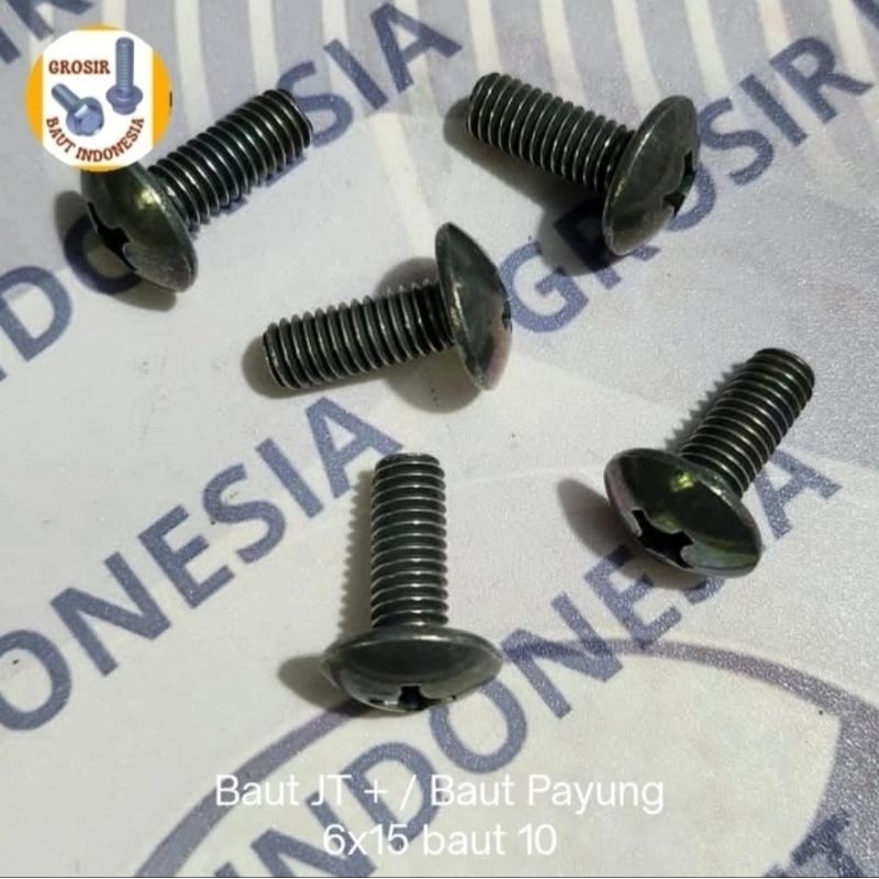Jual Baut JT/ Baut Payung 6x15 Baut 10 (paket 20pcs) | Shopee Indonesia