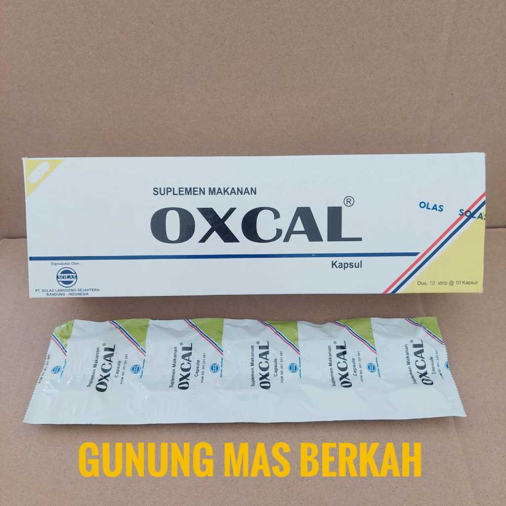 Jual OXCAL oxcal 10 Kapsul - suplemen kalsium masa pertumbuhan dan ...