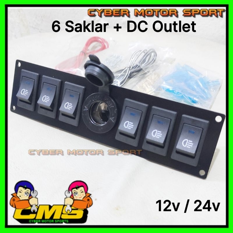 Jual Saklar 12v 24v universal sakelar switch lampu LED dashboard panel ...