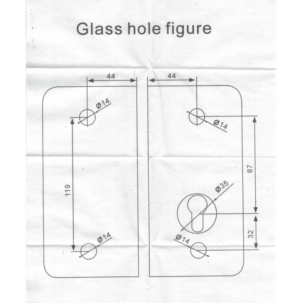 Jual HANDLE GLASS SLIDING LOCK TO WALL Handle Pintu Sliding Kunci Kaca ...
