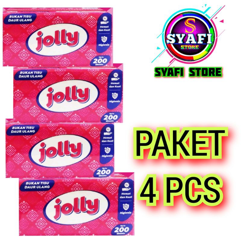 Jual Tisu Jolly 200 sheet - Paket 4 Pcs | Shopee Indonesia