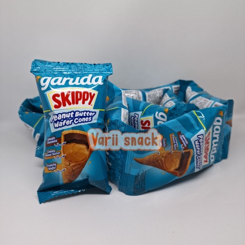 Jual Garuda Skippy Peanut Butter Mini Wafer Cones 1Renceng Isi 10pcs ...