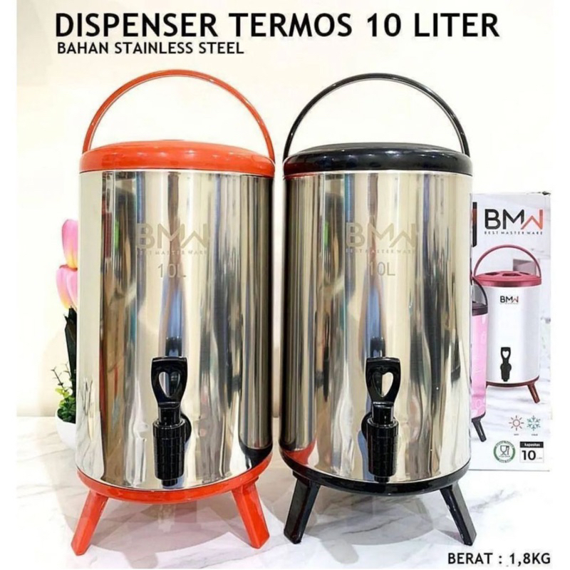 Jual DISPENSER TERMOS / TERMOS AIR MILK TEA BUCKET WATER 8 LITER DAN 10 ...