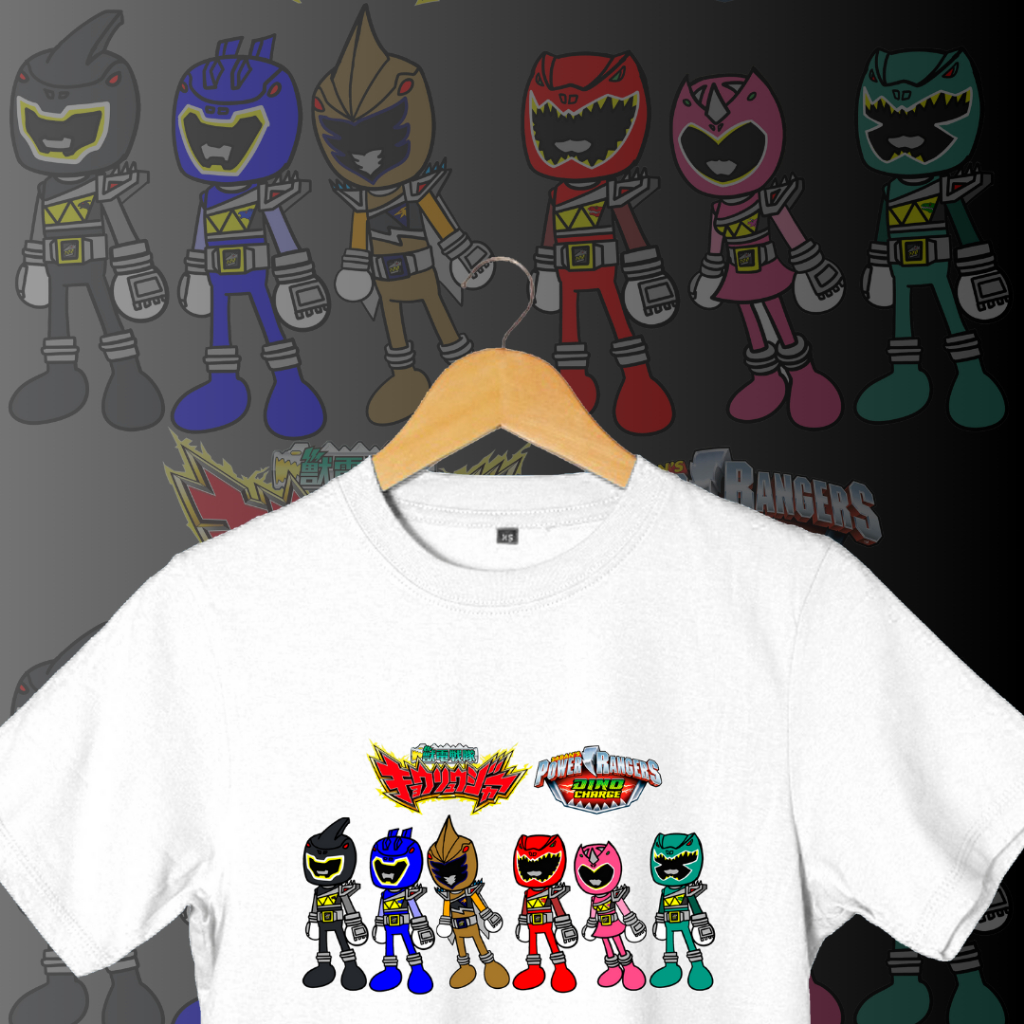 Jual Kaos Dino Charge Kaos Power Rangers Kaos Kyoryuger Kaos Zyuden ...