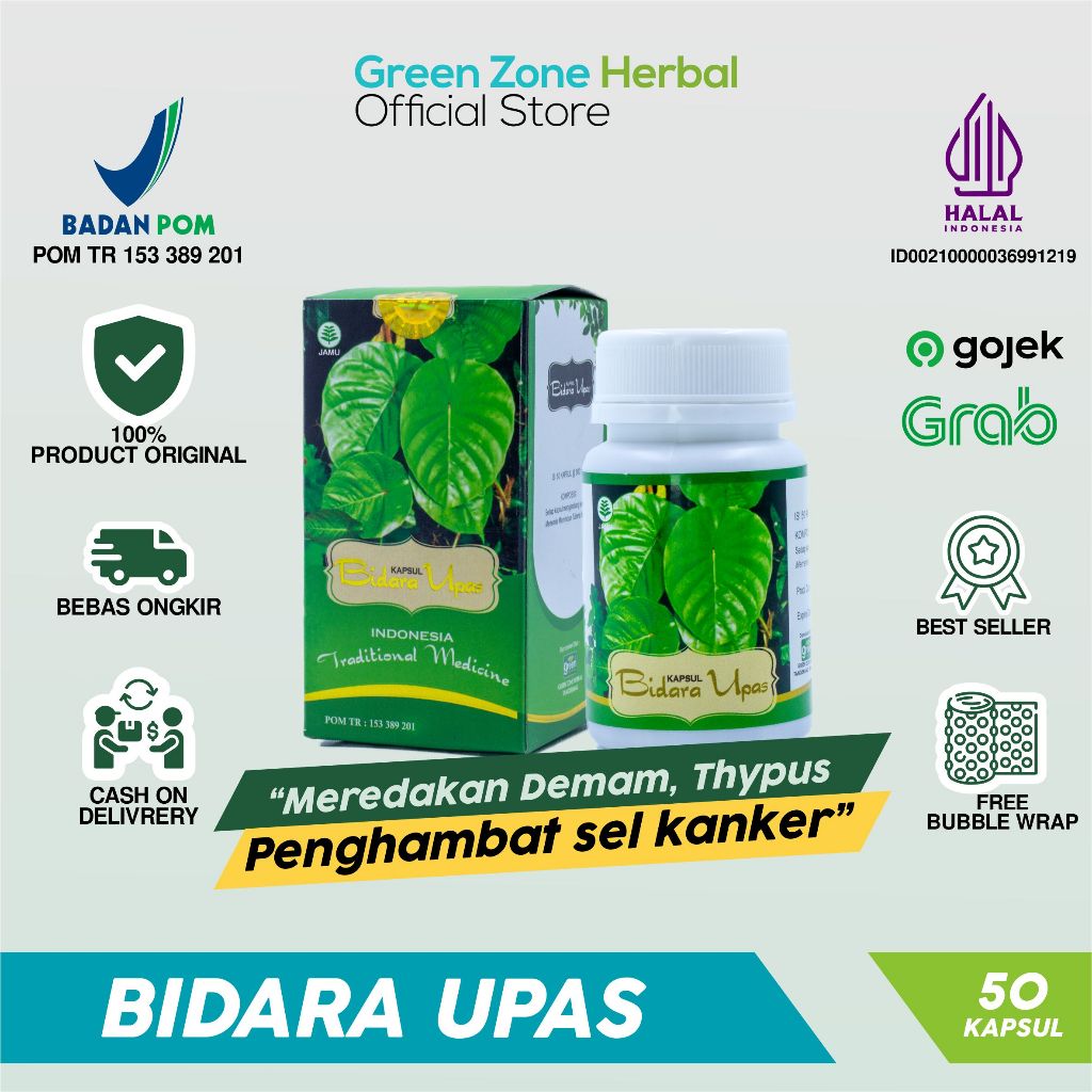 Jual Kapsul Bidara upas - Hebal demam, radang, dan tipes, thypus ...