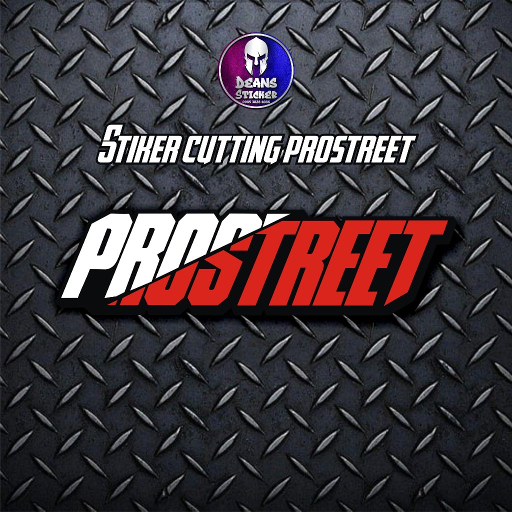 Jual Sticker Stiker PROSTREET Viral Logo Hologram Putih motor Vixion ...