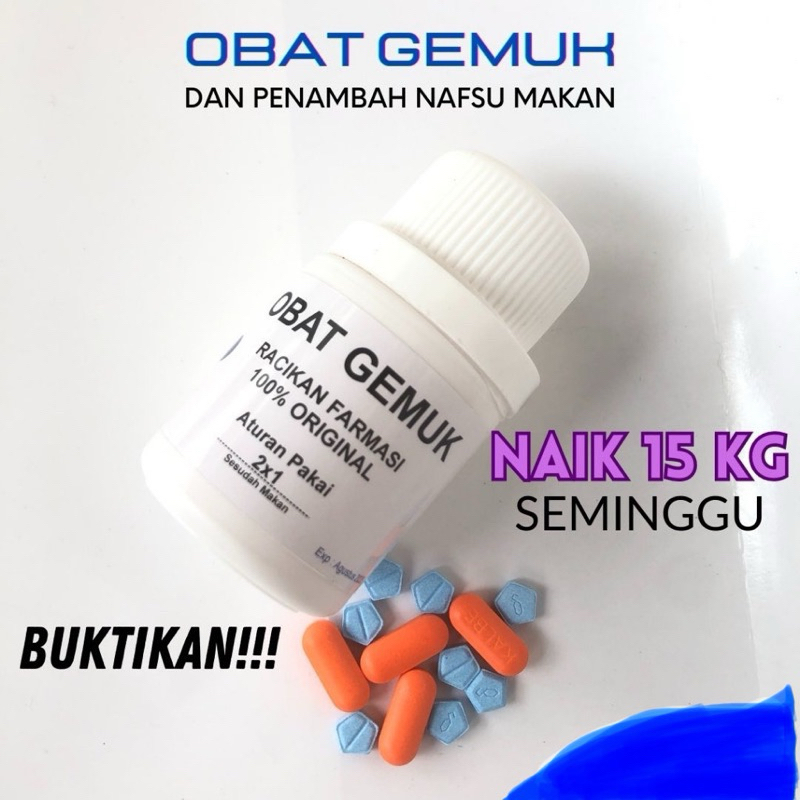 Jual Obat Gemuk Penggemuk Badan Racikan Farmasi Original isi 60 kapsul ...