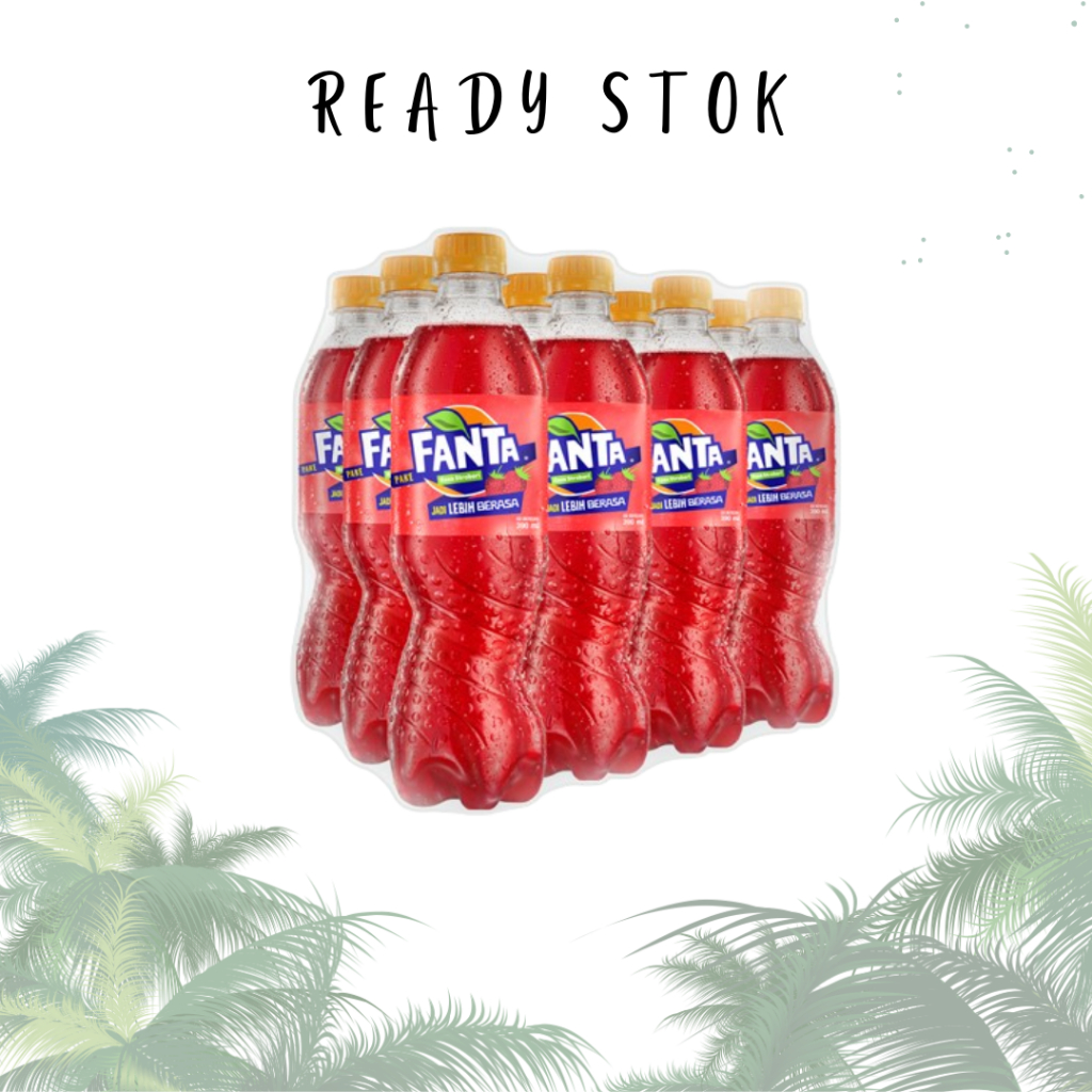 Jual Fanta Rasa Strawberry Minuman Soda 12X390ml (KARTON) | Shopee ...