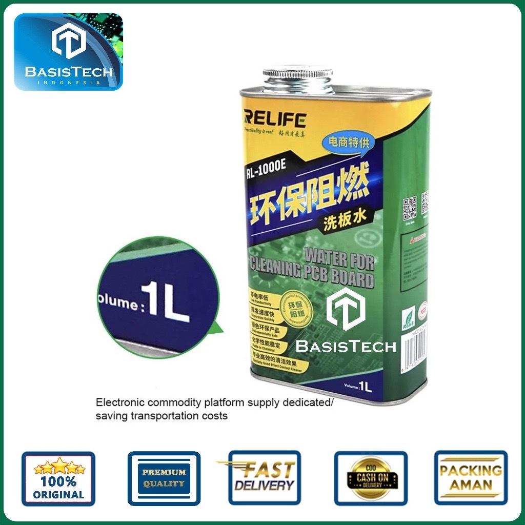 Jual CAIRAN PEMBERSIH MESIN PCB CLEANER RELIFE RL-1000E - 1 LITER ...