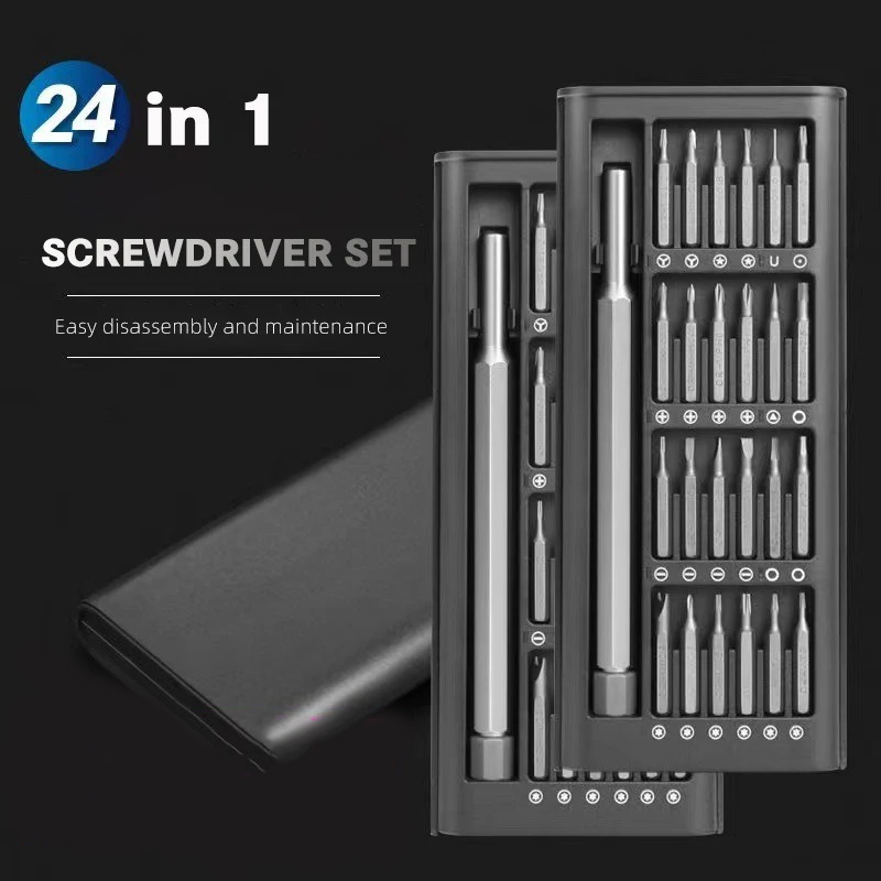 Jual KENZ Obeng Magnet Set 24 in 1 Multifungsi Stainless / Screwdriver ...