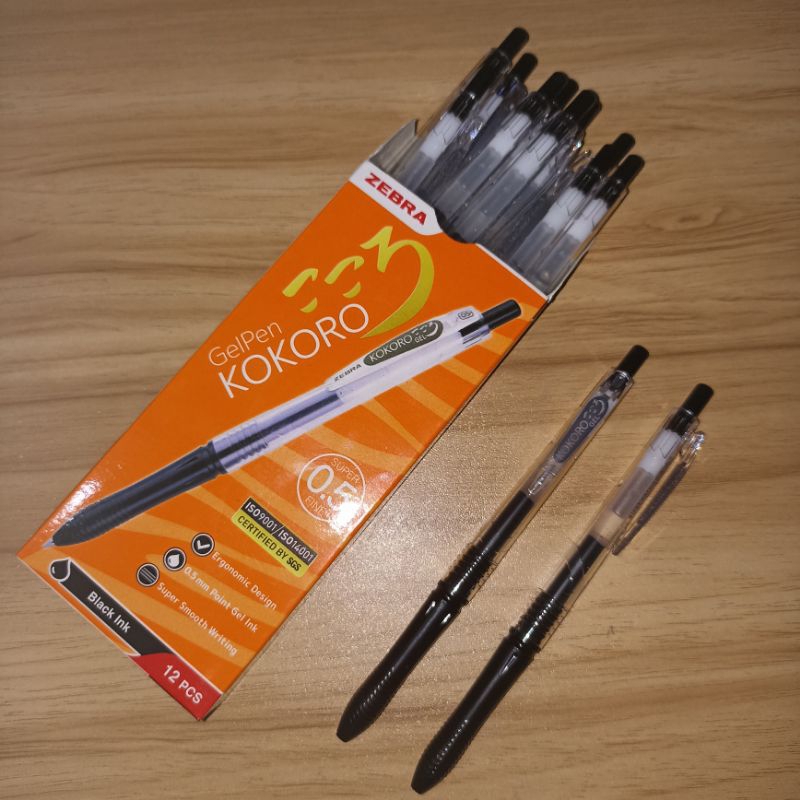 Jual Gelpen Kokoro Body Hitam & Warna | 1 pack isi 12 pcs | Shopee ...