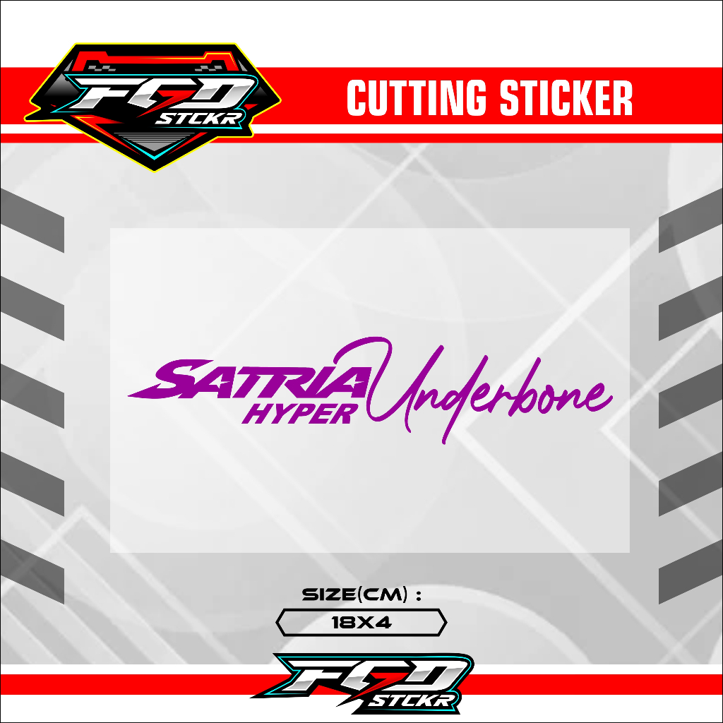 Jual Cutting Sticker SATRIA - Stiker Lis Variasi Motor SUZUKI SATRIA ...