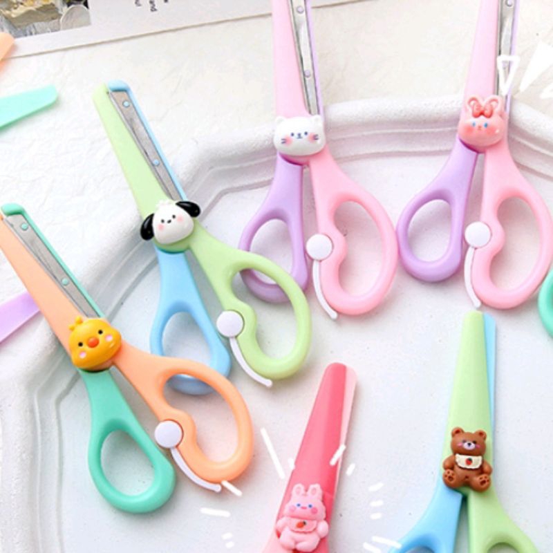 Jual Gunting DIY Motif Karakter / Portable Mini Size Scissors / Gunting ...