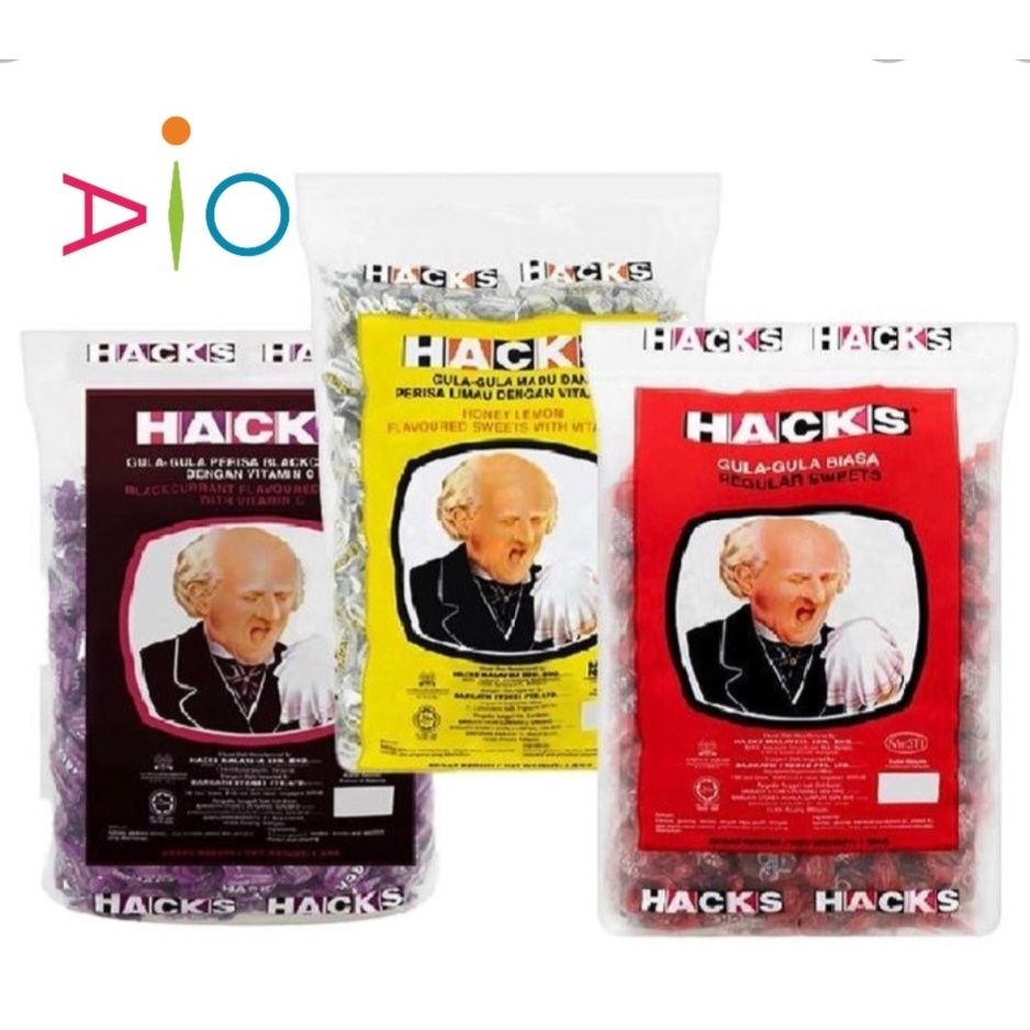 Jual Permen Hacks 1,8kg (Blackcurrant | Original | Lemon ) | Shopee ...