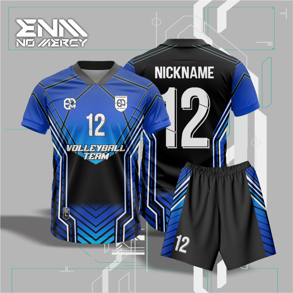 Jual JERSEY VOLLY BLUE STORM CUSTOM BAJU VOLI COWOK CEWEK FULL PRINT ...