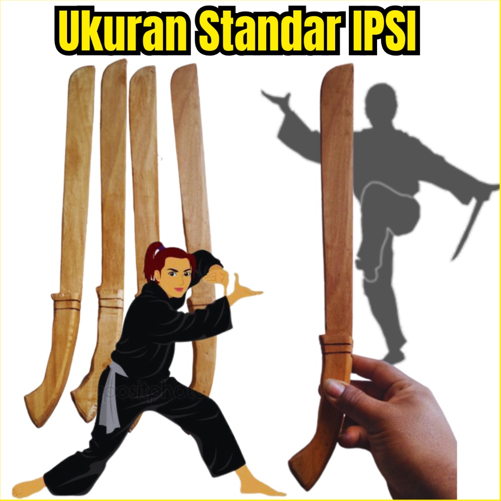 Jual Kilat Hemat Golok IPSI Dewasa Remaja Usia Dini Bahan Kayu Untuk ...