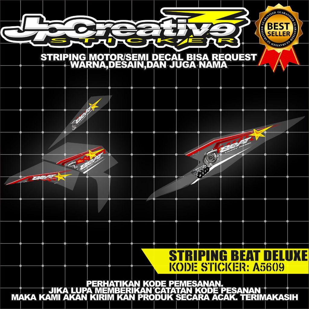 Jual STRIPING TRANSPARAN LIVERY DIESEL BEAT DELUXE SUDAH POTONG TINGGAL ...
