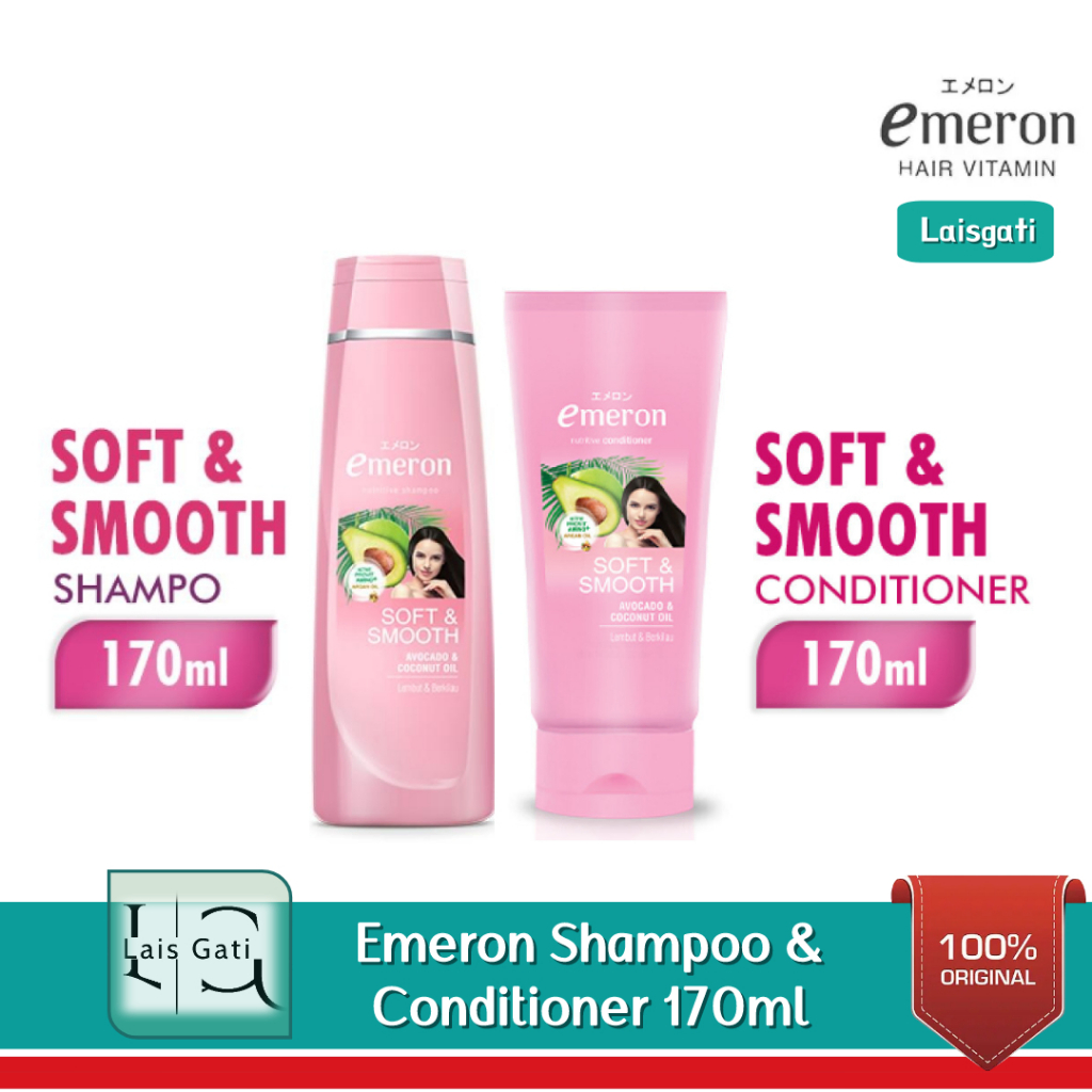 Jual Emeron Shampoo dan Conditioner Soft & Smooth 170 ml | Shopee Indonesia