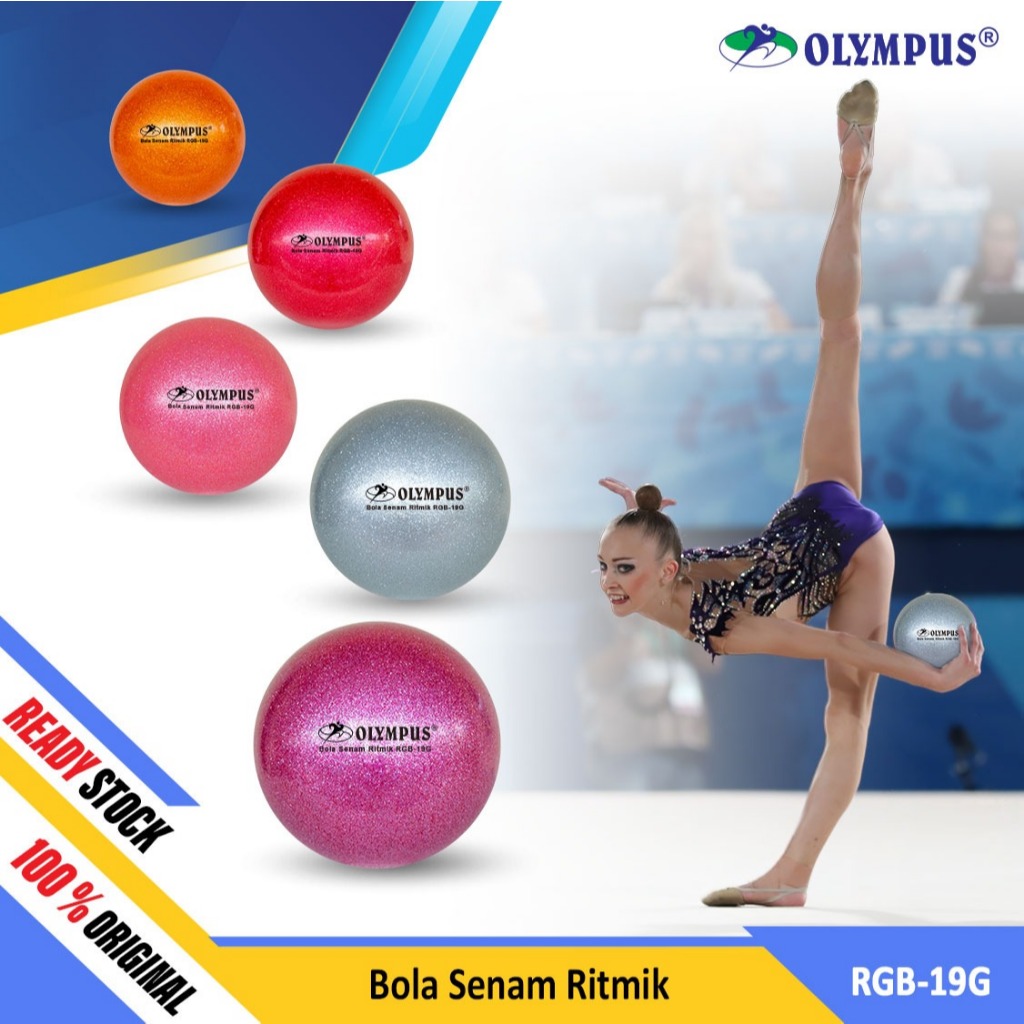 Jual Bola Senam Ritmik RGB-19G gliter Olympus | Shopee Indonesia