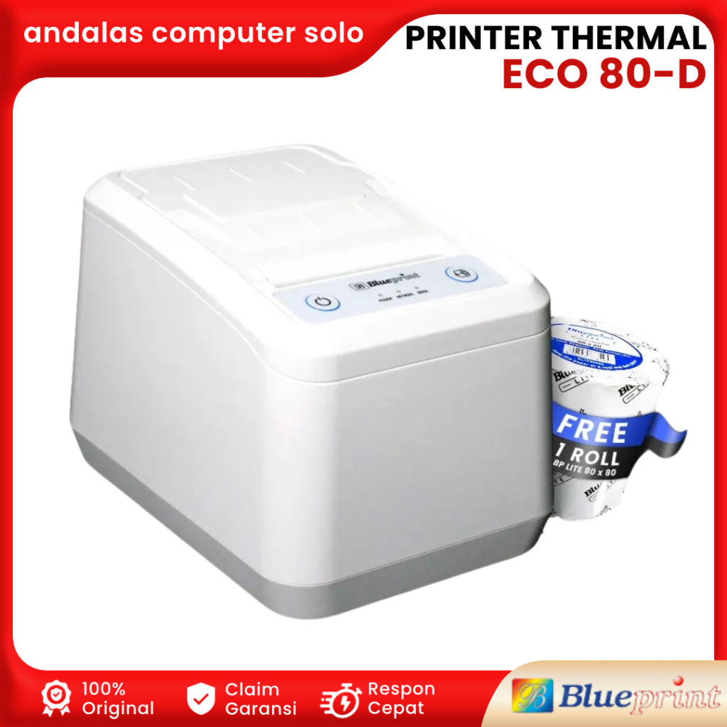 Jual PRINTER THERMAL KASIR STRUK NOTA 80mm BLUEPRINT ECO 80D Bluetooth ... Jual PRINTER THERMAL KASIR STRUK NOTA 80mm BLUEPRINT ECO 80D Bluetooth ...
