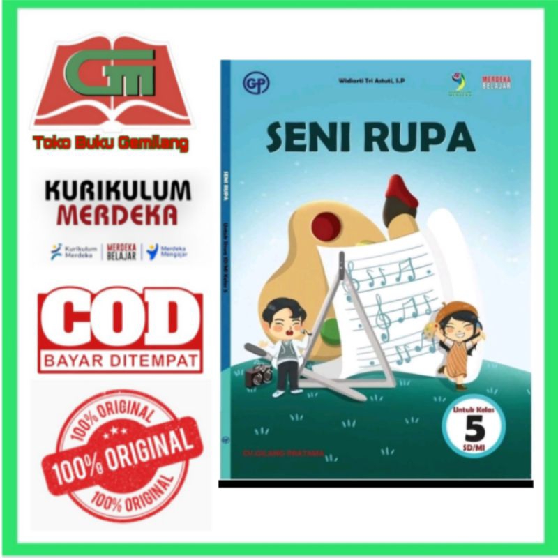 Jual BUKU PAKET SENI RUPA UNTUK SD/MI KELAS 5 KURIKULUM MERDEKA CV GILANG PRATAMA | Shopee Indonesia