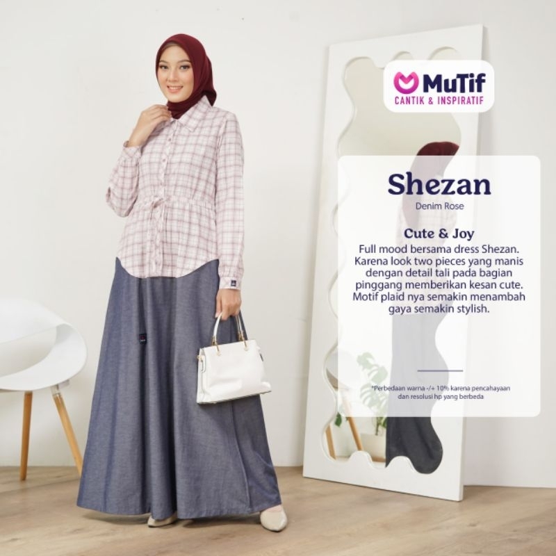 Jual Mutif Gamis Sezhan Denim Rose Terbaru 2024 | Shopee Indonesia