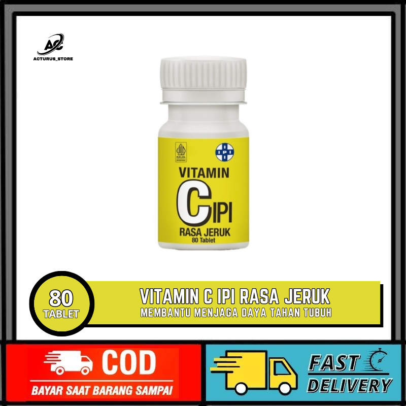 Jual Vitamin C Ipi Isi 80 Tablet Rasa Jeruk | Shopee Indonesia