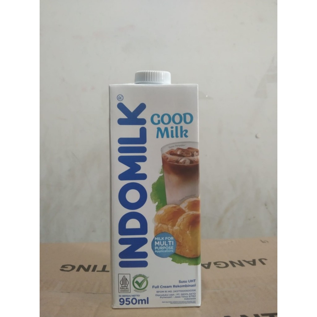 Jual INDOMILK susu cair 1lt full cream uht fullcream seperti diamond ...