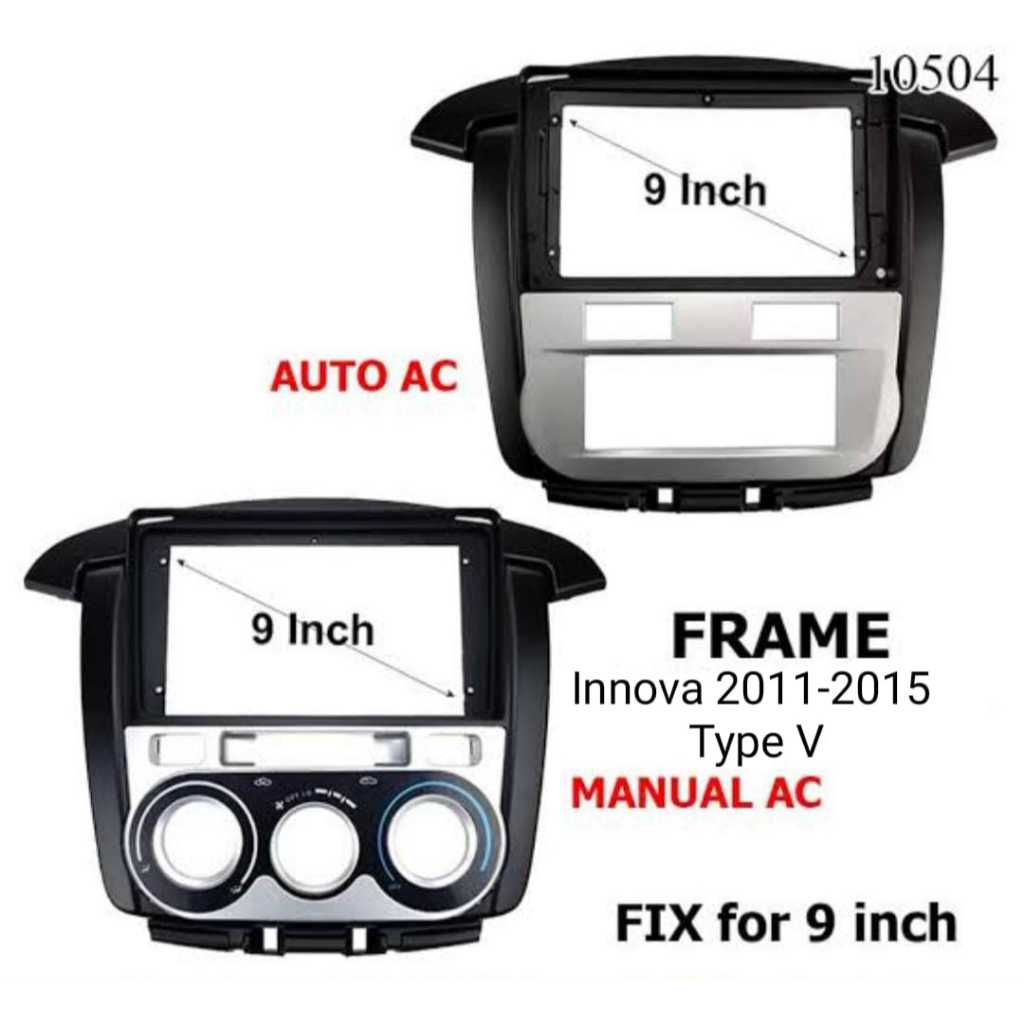 Jual (RIAU IMP) FRAME TV HEAD UNIT INNOVA 2011-2015 9INCI MANUAL AC ...